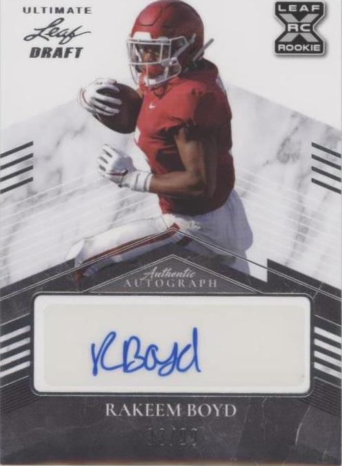 2021 Leaf Ultimate Draft - Rakeem Boyd #BA-RB1 /99 (AU, RC) for sale ...