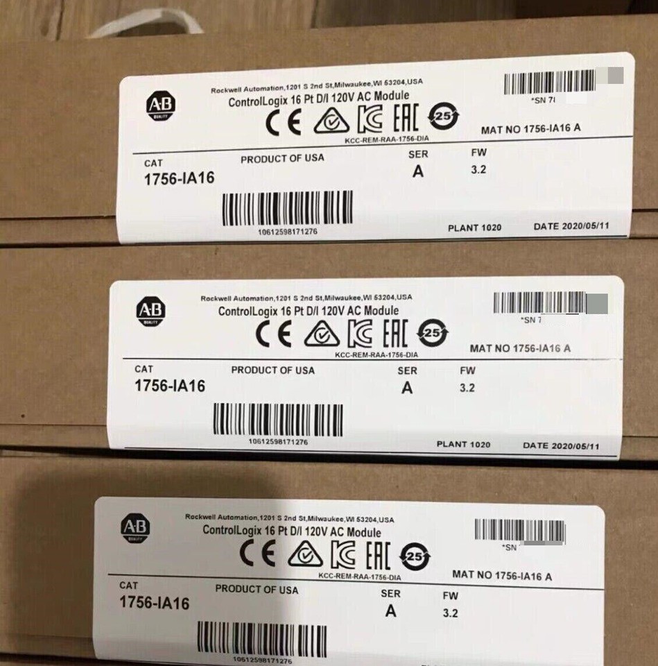 Allen-Bradley AB 1756-IA16 ControlLogix 16Pt AC Input Module New ...