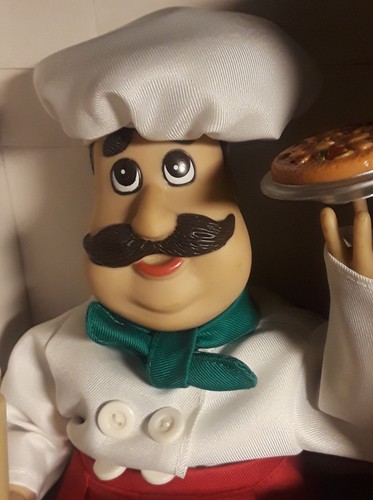 Vintage Animatronic PIZZA PAPA Singing, Dancing, Pizza Spinning Toy | eBay