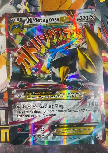 Mega Metagross EX XY35 JUMBO XY PROMO M Pokemon Card Oversized ULTRA ...