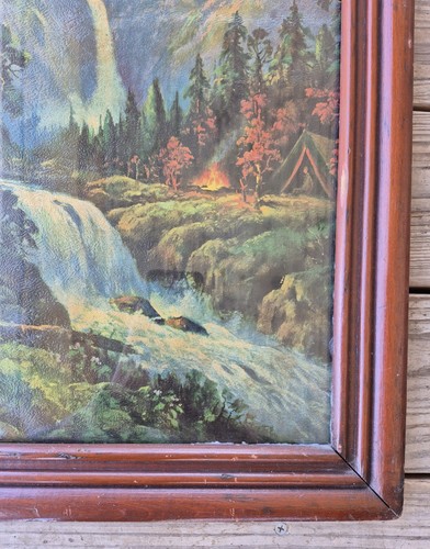 Vintage Print Song of the Mountain by W.M Thompson original frame under ...