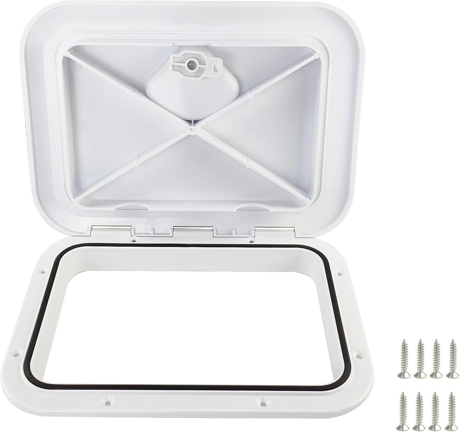 Marine Deck Access Hatch & Lid 10-5/8" X 14-3/4" (270mmx375mm) White ...