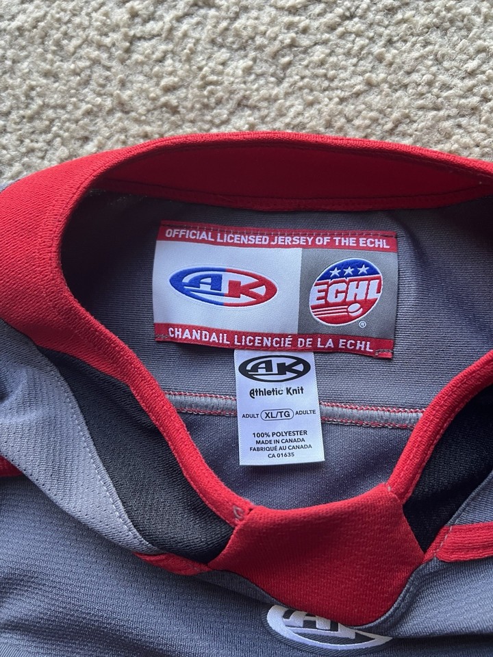 Ak Allen Texas Americans Black And Red Hockey Jersey Size XL | eBay