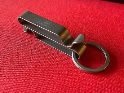 Titanium Belt Loop Keychain Clip Double Side Key Holder with Detachable ...
