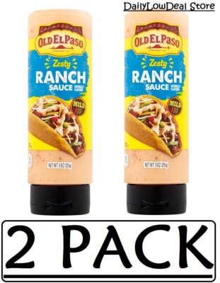 2 PACK - Old El Paso Mild Zesty Ranch Sauce, 9 Oz (Total 18 oz) | eBay