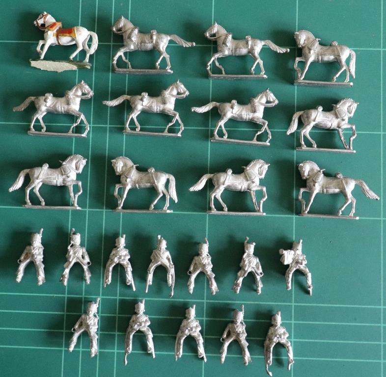 Miniature Figurines Ltd 25mm Seven Years War Horses x 12 and 12 Cavalry ...