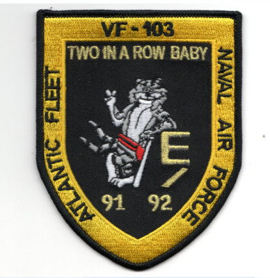 4.5" NAVY VF-103 1991/1992 BATTLE E SHIELD EMBROIDERED PATCH | eBay