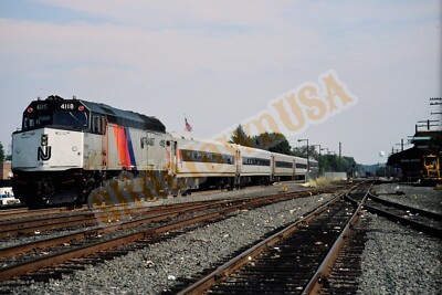 Vtg 1988 Train Slide 4118 NJ Transit Engine X6M069 | eBay