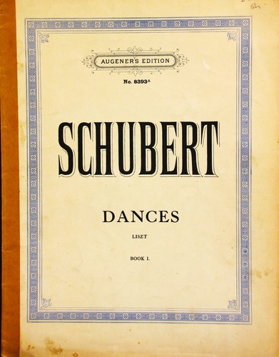 Schubert Dances Book 1 for piano arranged Liszt | eBay UK