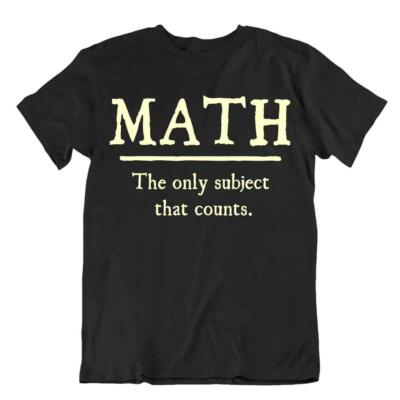 Math The Only Subject That Counts T-Shirt School Education Comic Gift ...
