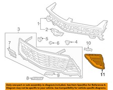 Chevrolet GM OEM 07-11 Aveo Front Bumper Grille Grill-outer Cover Left ...