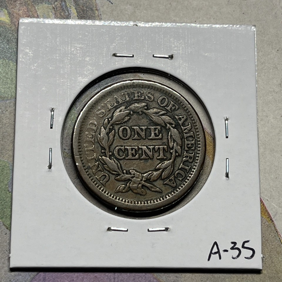 1855 Braided Hair Large Cent Copper Coin Collection | eBay