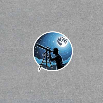 Stargazer Astronomy Telescope Night Sky Vinyl Sticker Decal #6680 | eBay