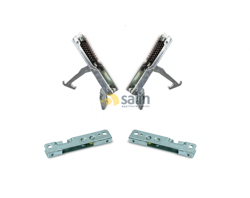 GENUINE SMEG OVEN DOOR HINGES COMPLETE ASSEMBLY WITH SUPPORTS SI850X5 ...