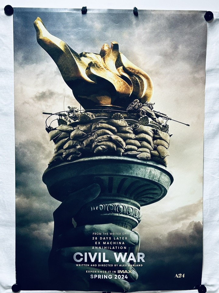Civil War Official Adv Movie Poster A24 - Alex Garland Kirsten Dunst | eBay