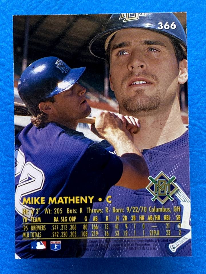 1996 Fleer Ultra Mike Matheny #366 | eBay