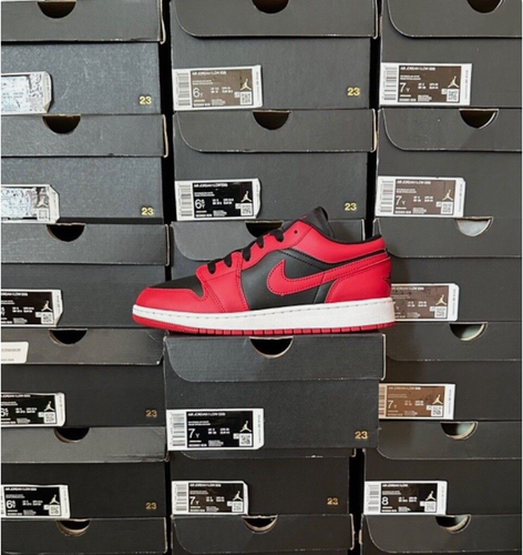 Nike Air Jordan 1 Low Reverse Bred GS 553560-606 NEW | eBay