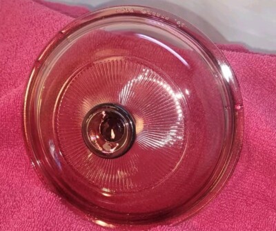 Corning Pyrex Vision Ware V 1 C Cranberry Cookware 1L Lid Only USA | eBay