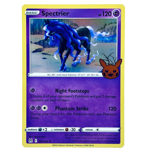 Pokemon Trick or Trade 2023 Spectrier Holo Rare Card | eBay
