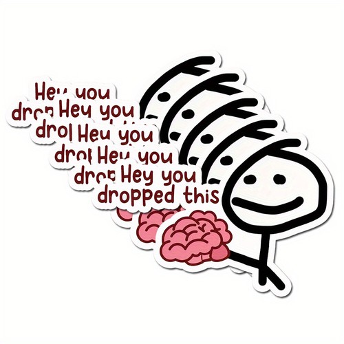 5Pack "You Dropped This" Meme Vinyl Stickers, Waterproof Die-Cut Decals ...