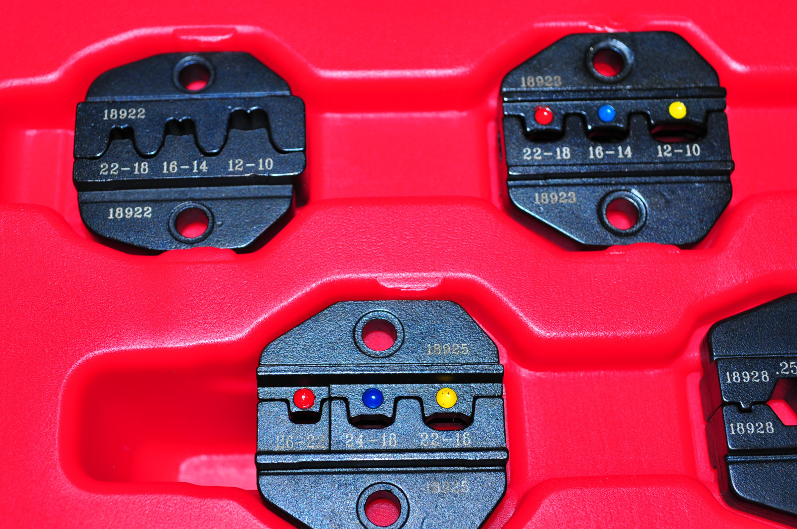 S & G TOOL AID 18960 Compound Ratcheting Terminal Crimpe Plier w/7 Die ...