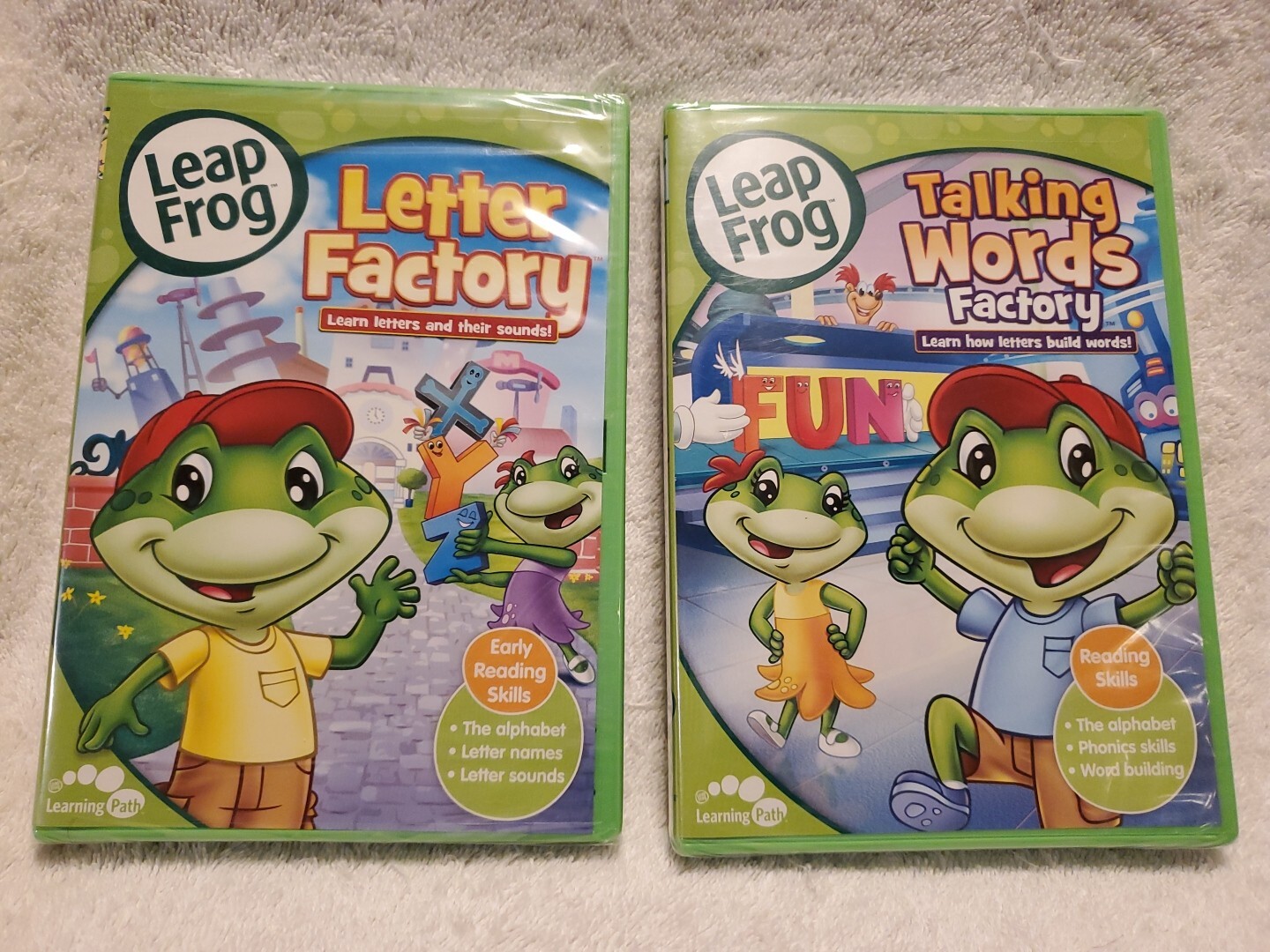 Leap Frog: Letter Factory and Talking Words Factory 2 DVDs Brand New ...