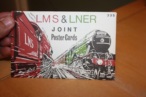 RAILWAY POSTER CARDS LMS & LNER - LOVELY SET OF 6 POSTCARDS IN ENVELOPE ...