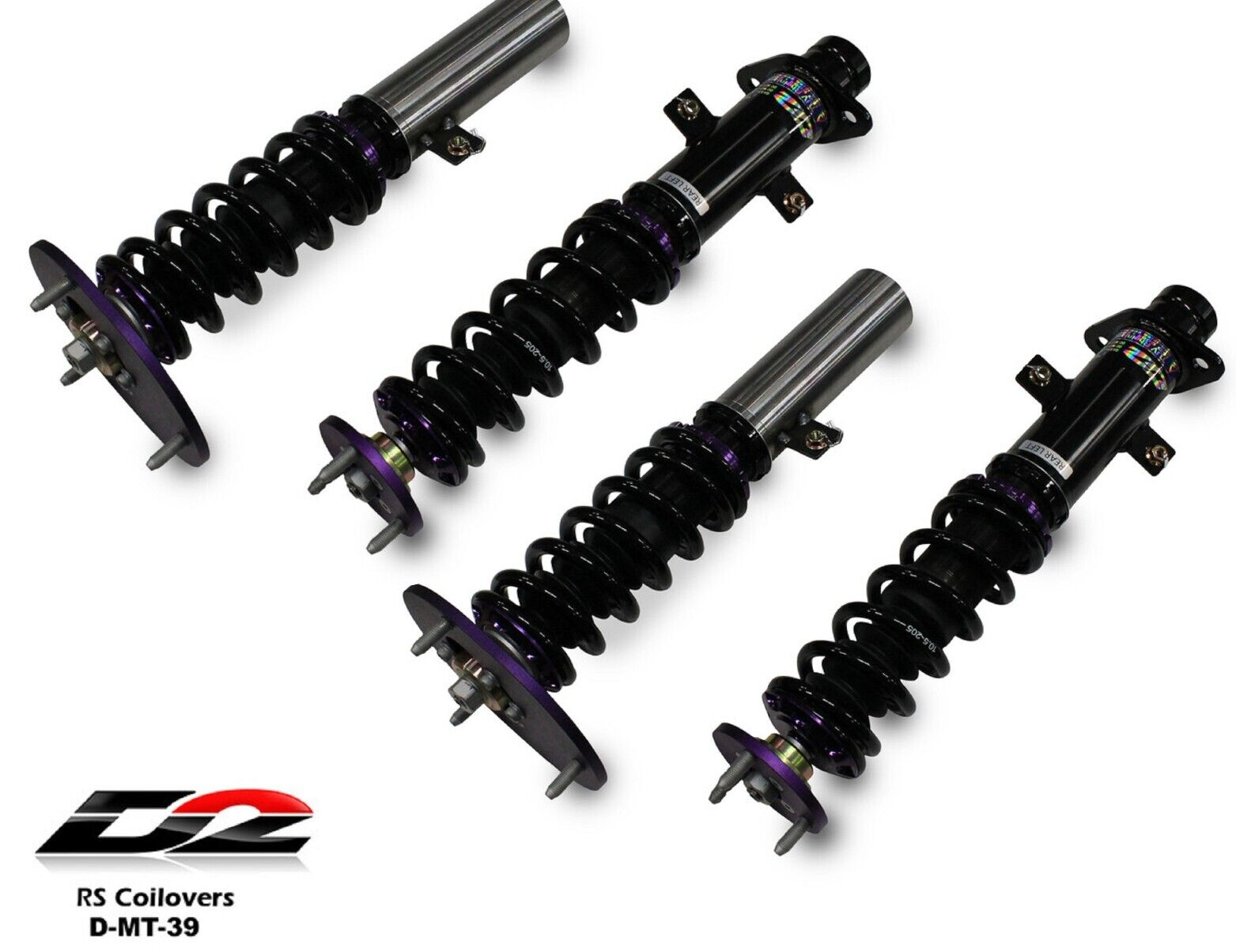 D2 Racing RS Coilovers 36 Step Adjustable Shocks 83-89 STARION CONQUEST ...