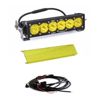 Baja Designs OnX6+ 10" Amber Driving/Combo Light Bar W/ Wiring & Amber ...
