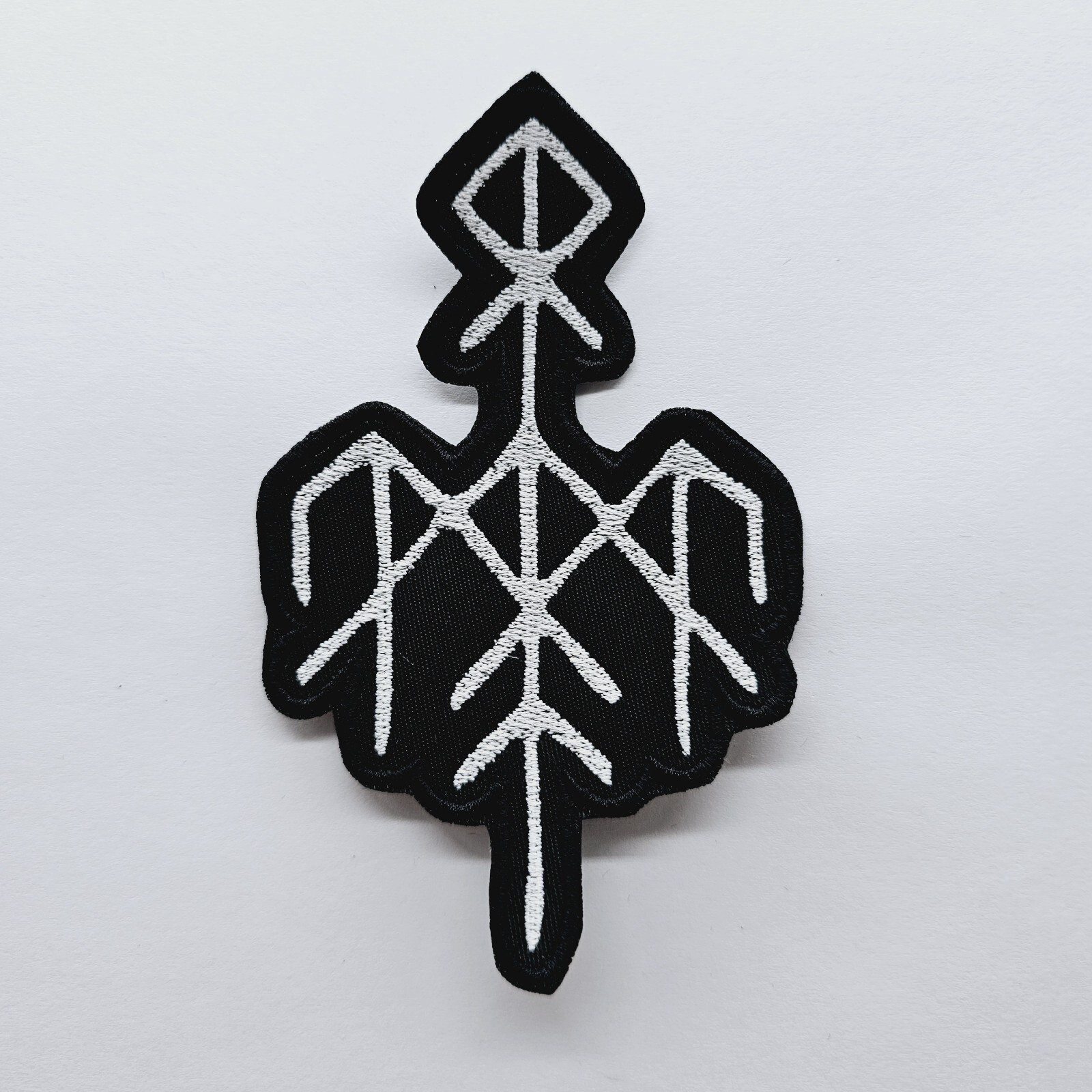 Wardruna Symbol Shaped White Logo EMBROIDERED PATCH | eBay