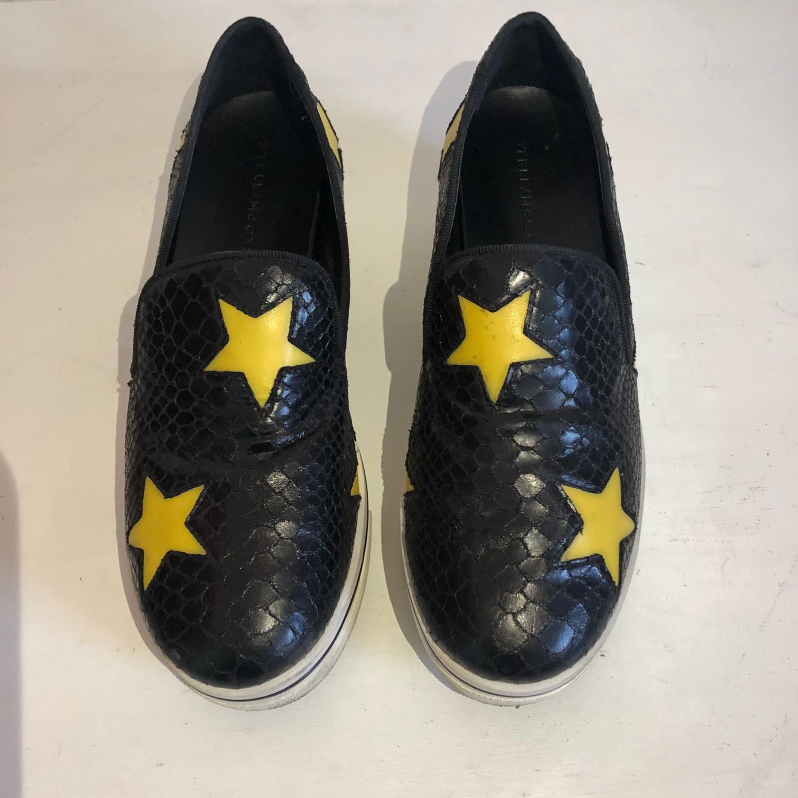 STELLA MCCARTNEY Binx Black yellow star platform shoes | eBay