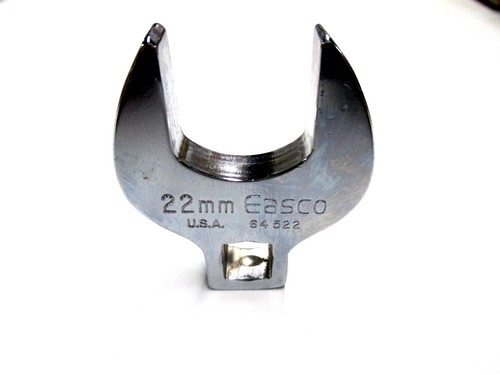 EASCO TOOLS Crowfoot Wrench, Chrome, 3/8 in Dr, 22mm *MADE IN USA ...