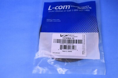 L-Com 10 Ft. Cable SMA (M) to SMA (M) 50 Ohm RG58c/u P/N: CC858A-10 | eBay