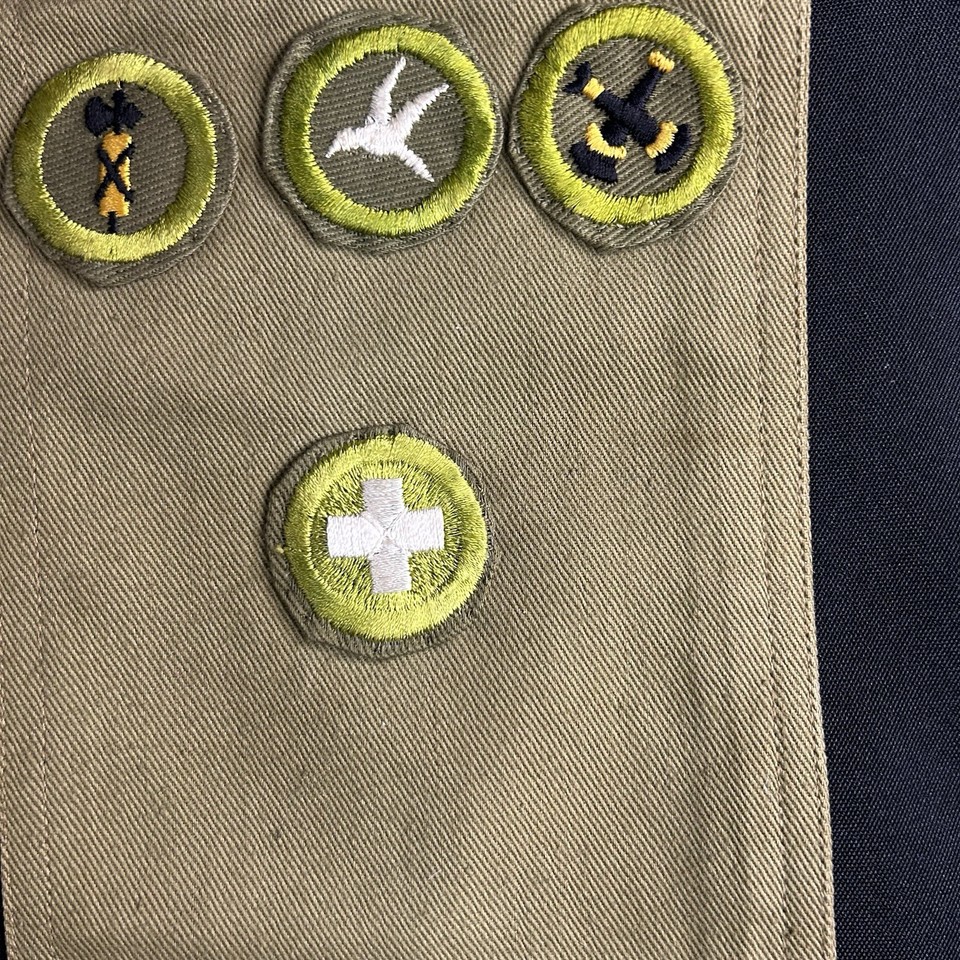 Vintage Boy Scout Sash W/ 19 Merit Badges BSA Rare Aviation Badge | eBay