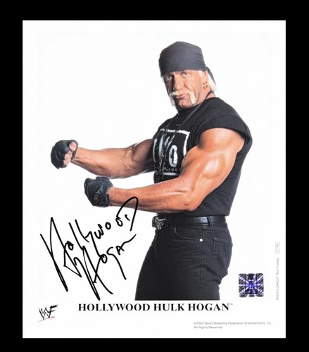 WWE HULK HOGAN P-748 SIGNED 8X10 ORIGINAL PROMO PHOTO WITH PROOF AND ...