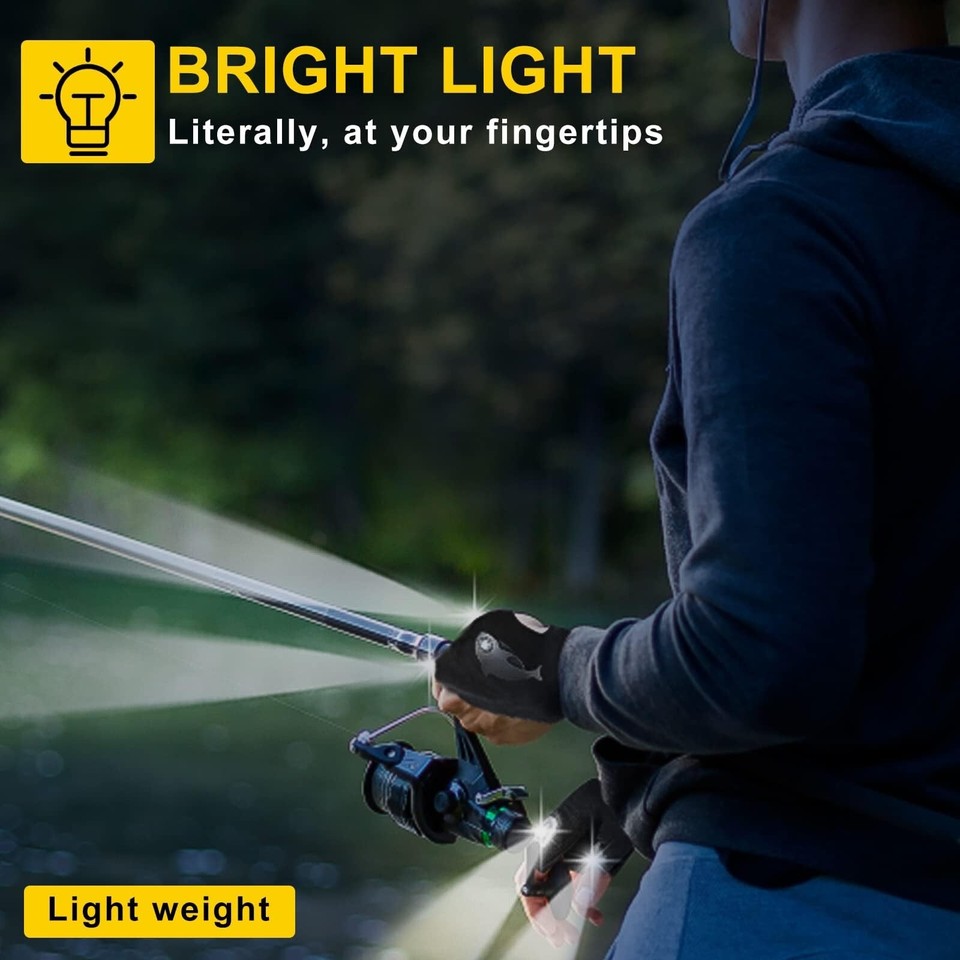 LED Rechargeable Flashlight Gloves, Gifts for Men, for Dad, Cool ...
