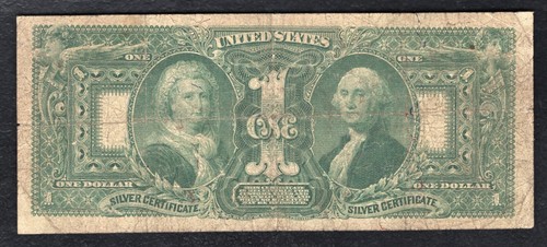 FR 225 1896 $1 ONE DOLLAR “EDUCATIONAL” SILVER CERTIFICATE CURRENCY ...