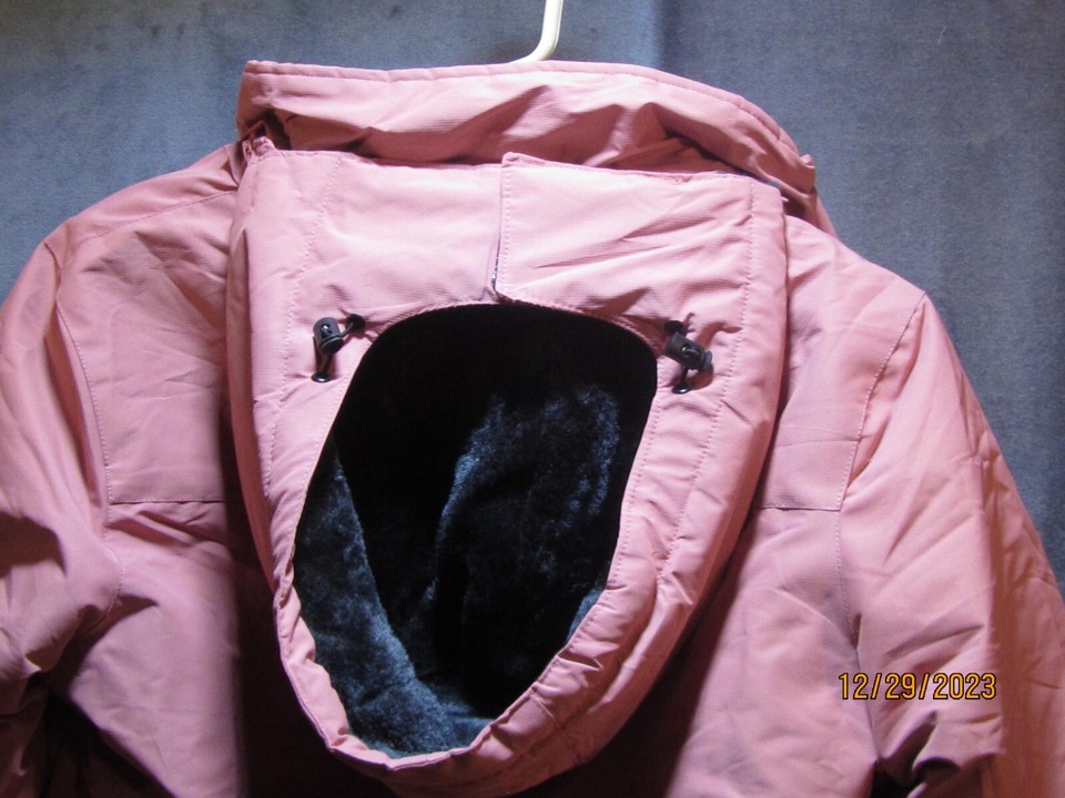 OTU Winter Coat Jacket NWT Dusty Rose Pink Small with Detachable Lined ...