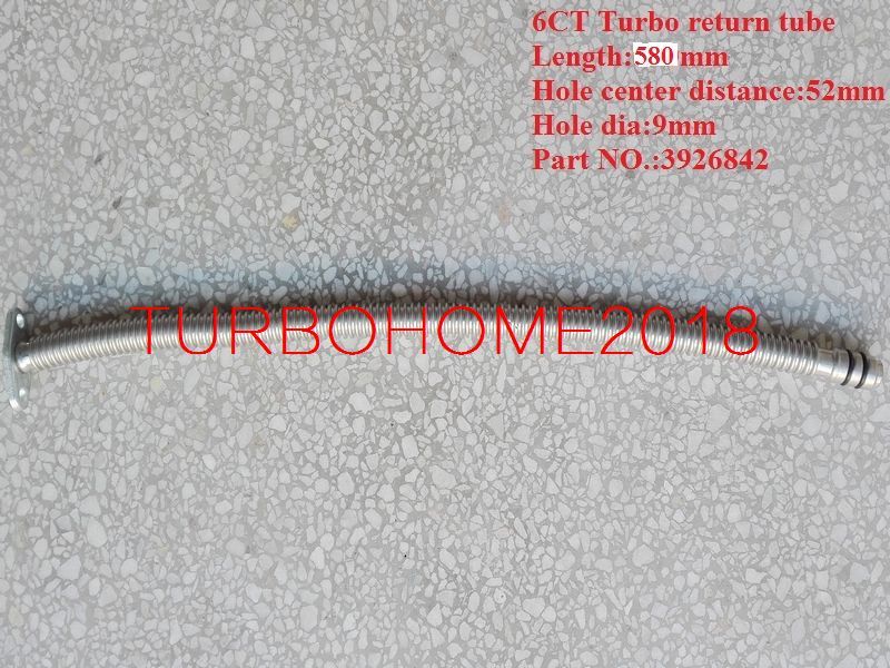 Cummins 6CT 8.3L HX40 HX40W Turbo Turbocharger Return Tube 3926842 ...