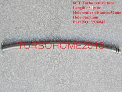 Cummins 6CT 8.3L HX40 HX40W Turbo Turbocharger Return Tube 3926842 ...