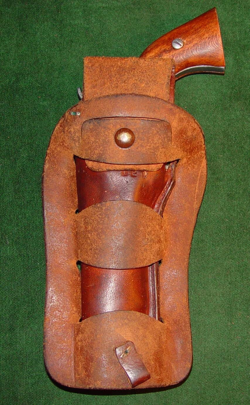 Unique Antique Floral Carved Mexican Double Loop Holster fits 5 1/2 ...