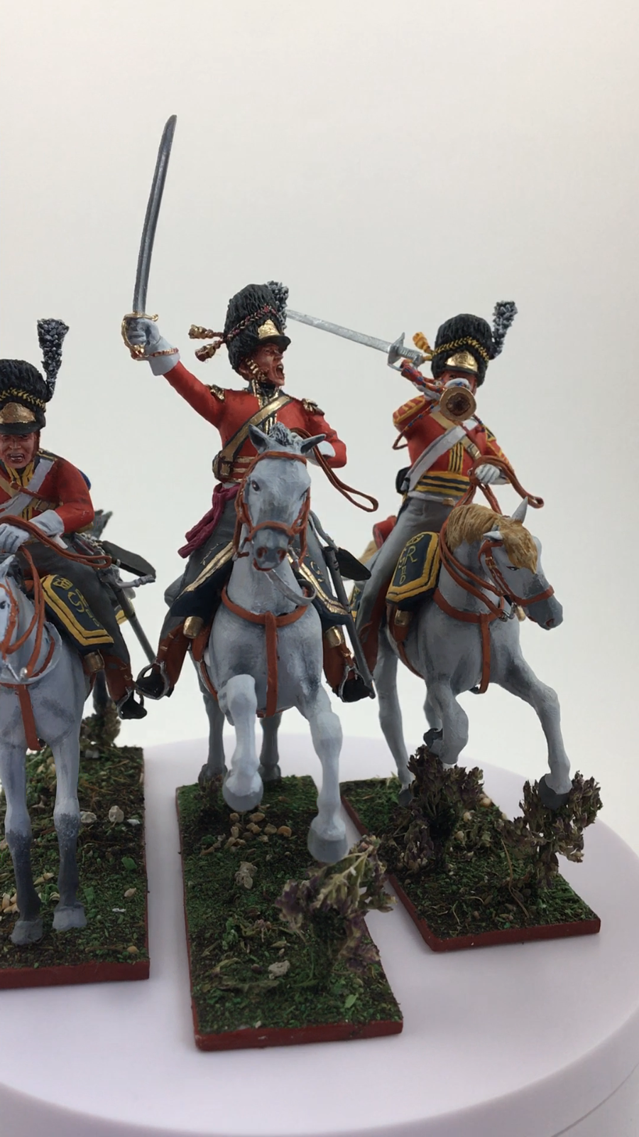 Unassembled British Scots Greys, White Metal 60 mm 1/30 Figure kit VID ...