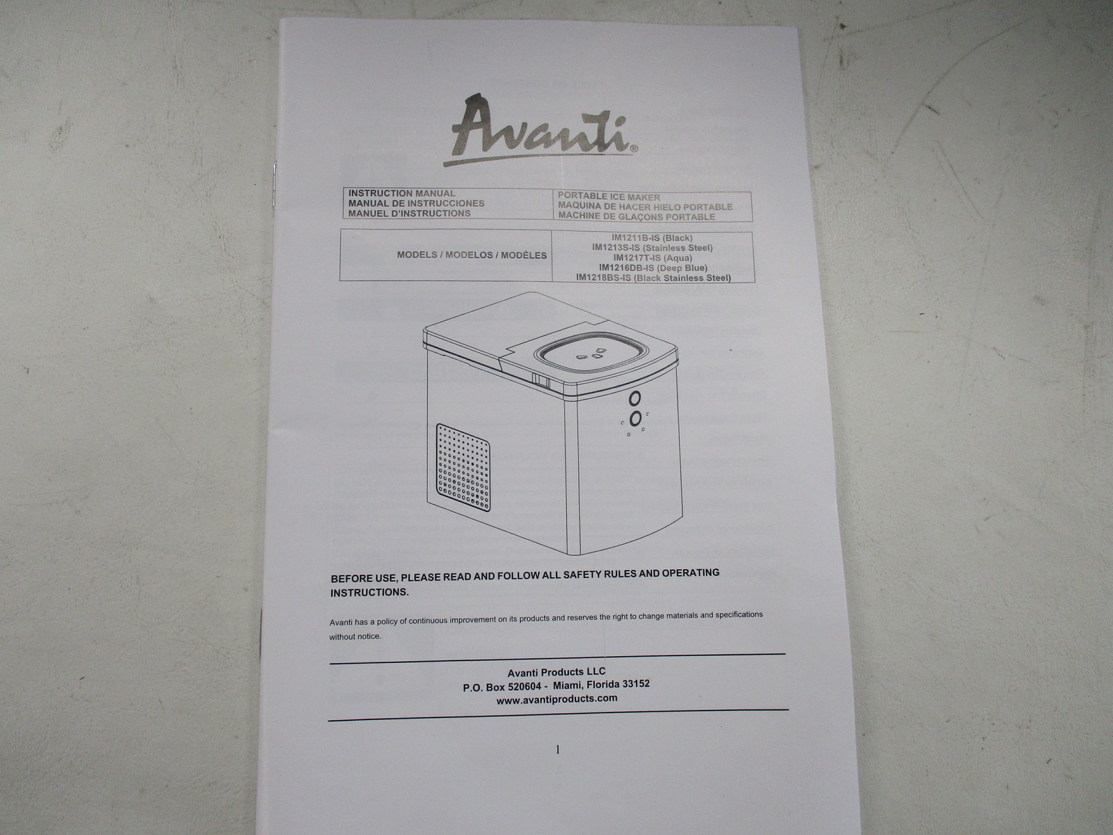 AVANTI PORTABLE COUNTERTOP ICE MAKER BLUE 7984126126 | eBay