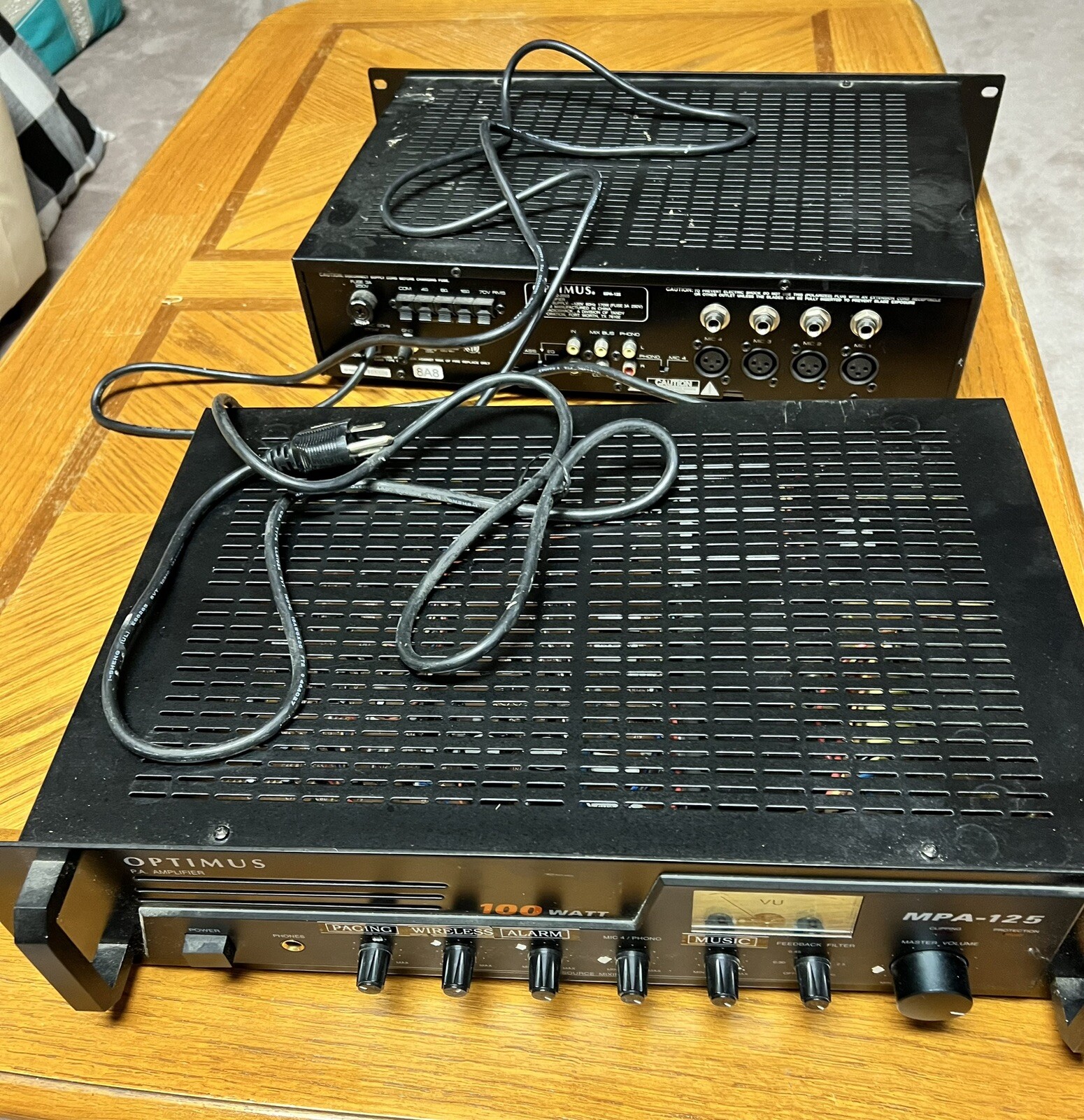 Radio Shack Optimus 100 Watt MPA-125 PA Rackmount (2) Amplifiers | eBay