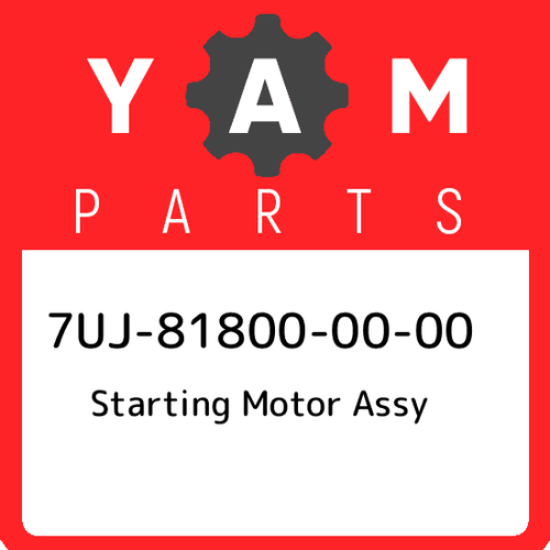 7UJ-81800-00-00 Yamaha Starting motor assy 7UJ818000000, New Genuine ...