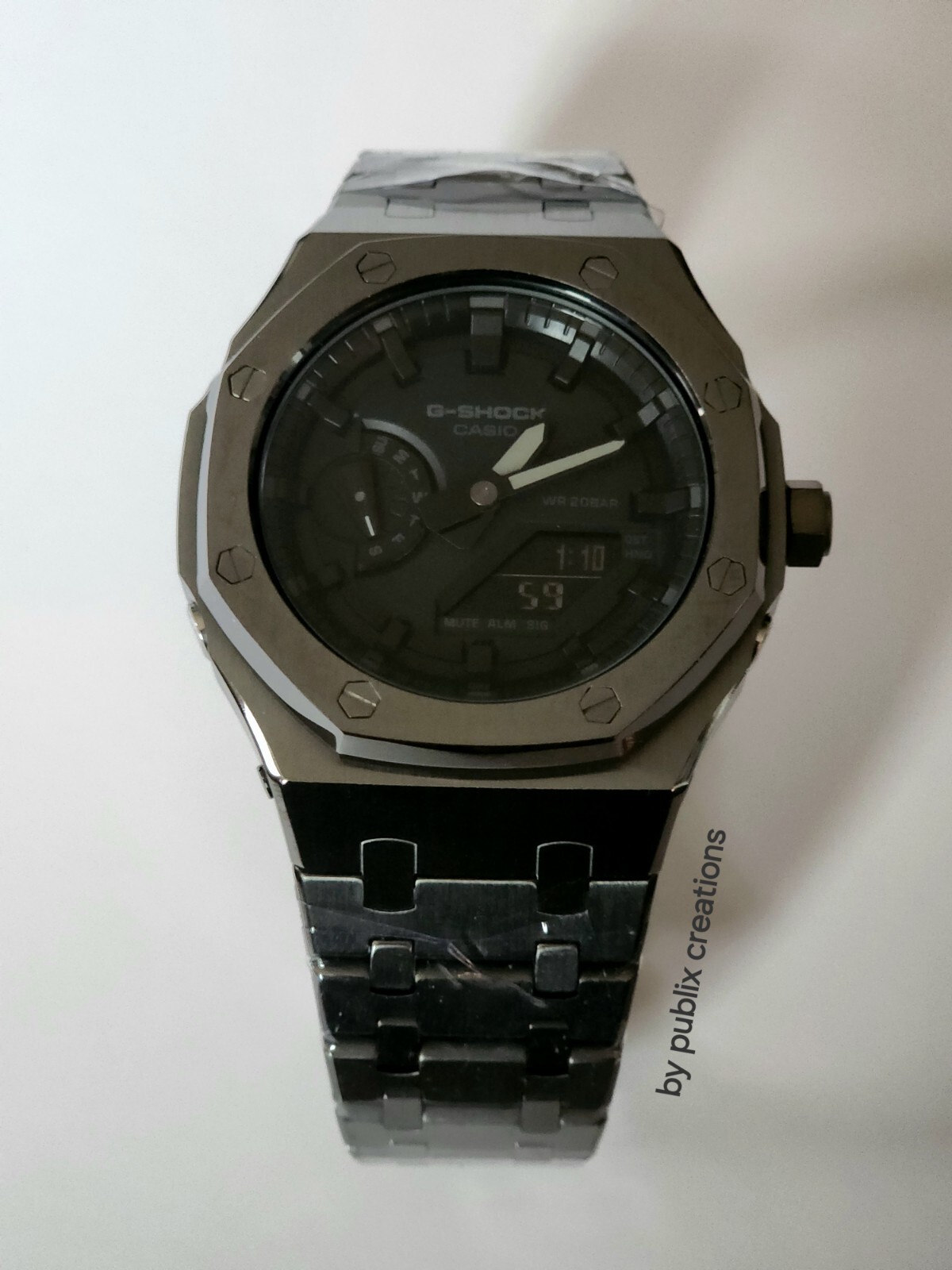 Casio G Shock GA2100 Casioak Mod Gun Metal Gift For Men