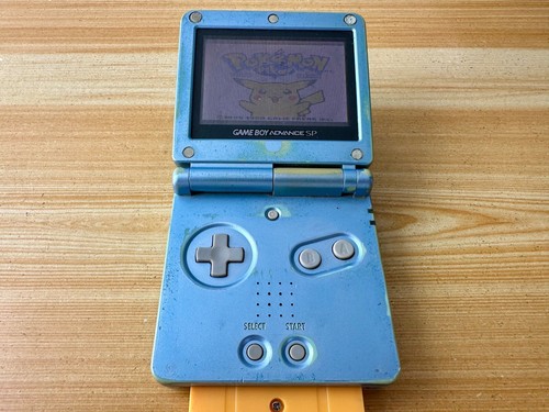 Nintendo Gameboy Advance SP AGS101 Pearl Blue Handheld System Console ...