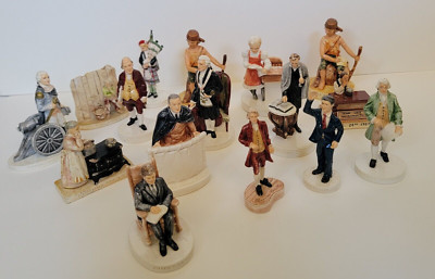 16 Sebastian Miniatures Vintage Figurines Lot- American historical ...
