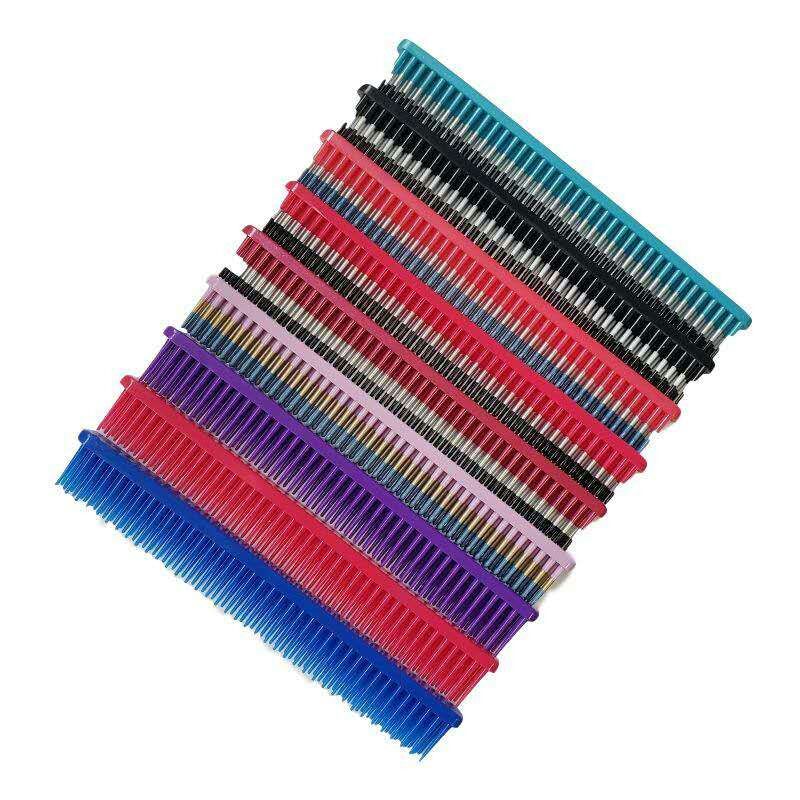 3 Row of Alternating Teeth Hair Combs Teasing Fine Thin Comb Hairbrush ...