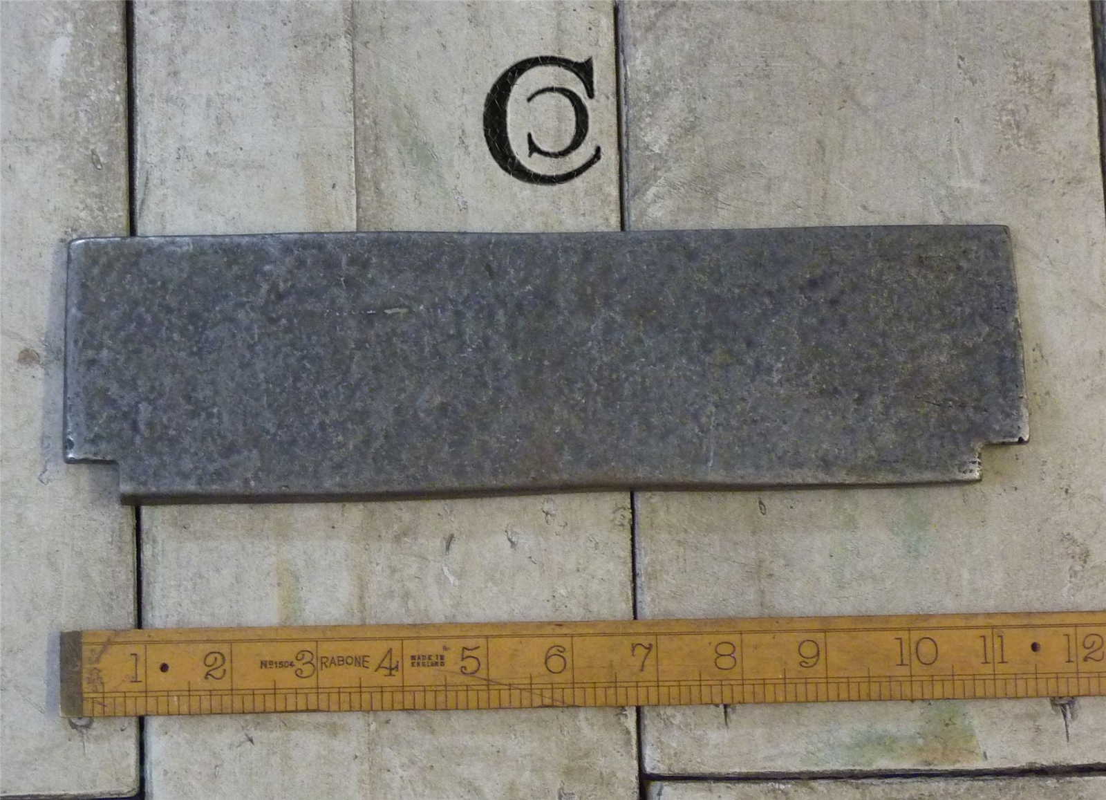 Antique Iron Letter Box Inner Plate Flap - 350 x 100mm | eBay UK